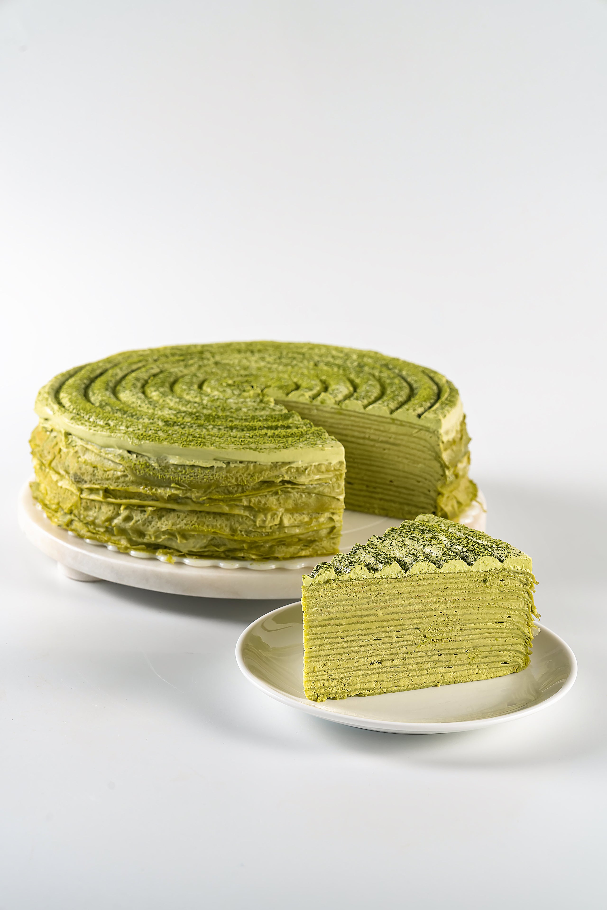 9" Matcha Millie Crepes Cake 9寸抹茶千层 | Savorology Artisan Bakery